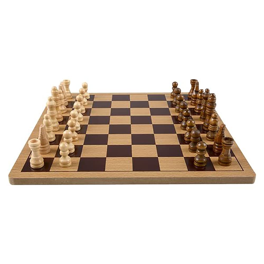 The Dreidel Company Classic Wooden Board Games, Great for Prizes, 10" (10" Wooden Checkers)
