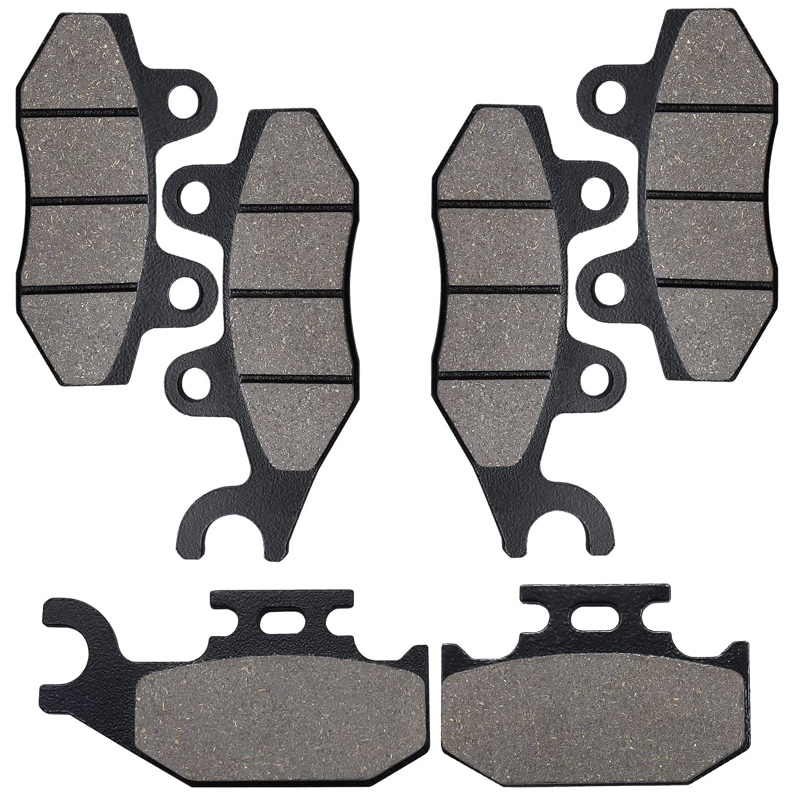 Brake Pads Front & Rear for Yamaha Rhino 660 YXR660 4x4 2004-2007 Rhino 450 YXR450 4x4 2006-2009 Raptor 700 700R YFM700 YFM700R 2006-2012
