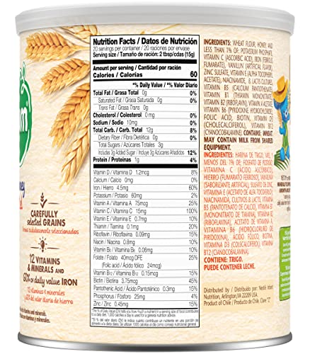 Nestle Nestum Infant Cereal, Wheat and Honey, 10.6 Ounce (Pack of 3)
