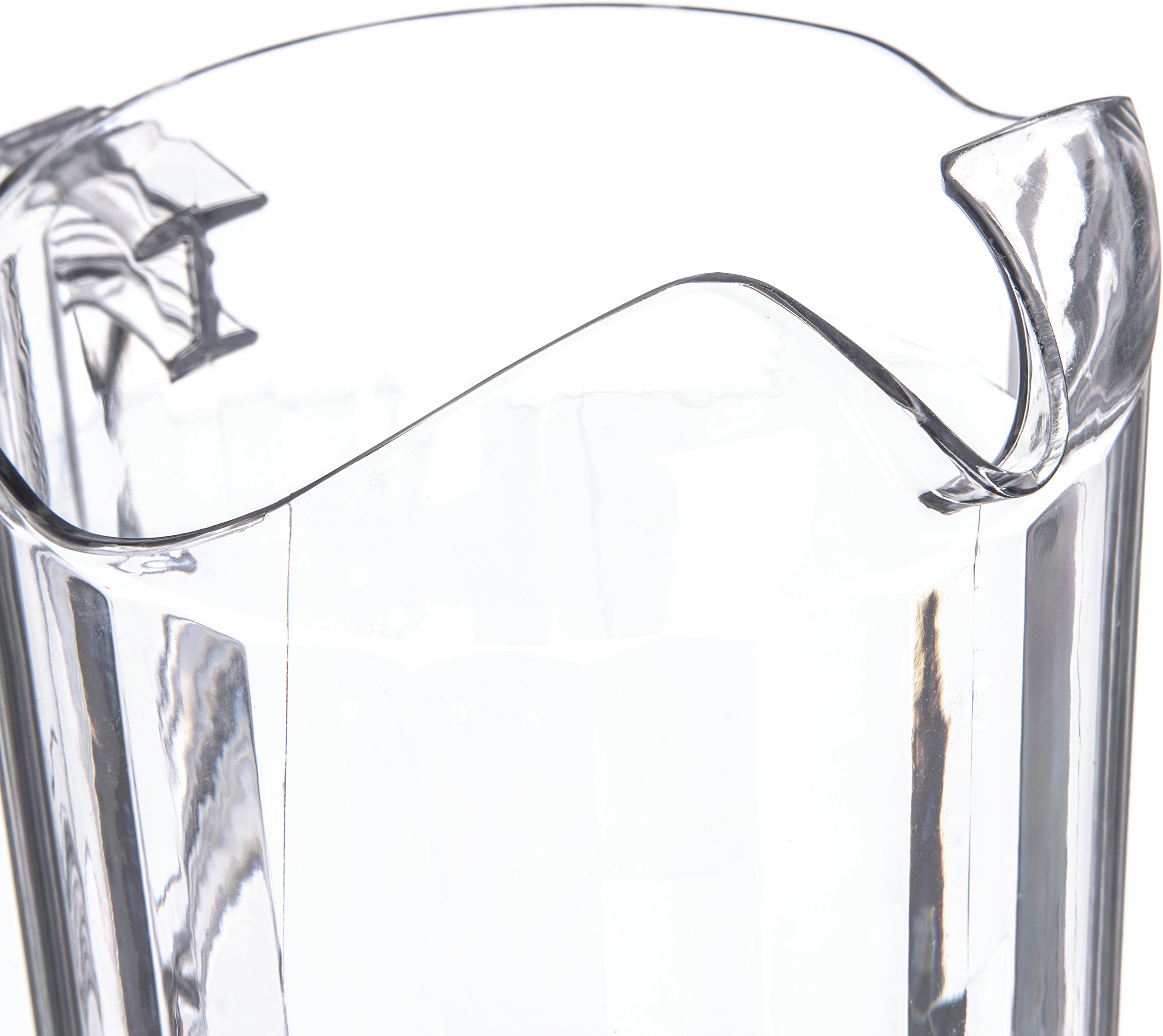 Carlisle FoodService Products Versapour Clear Pitcher Tall Pitcher for Restaurants, Catering, Kitchens, Plastic, 60 Ounces, Clear