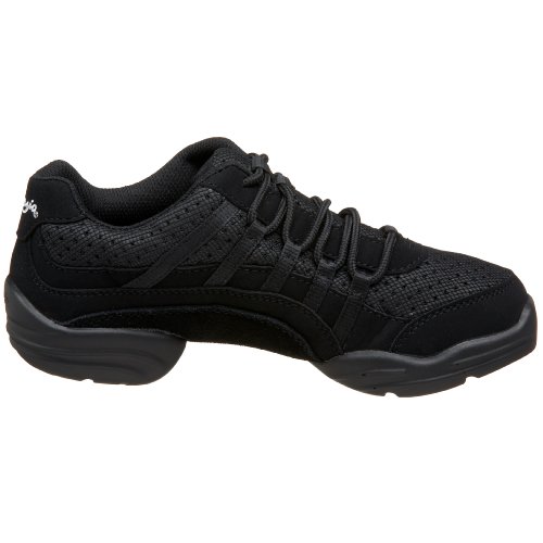 Capezio Unisex Rock It Dansneaker Dance Shoe, Dance Shoes With Cool Ventilated Arch & Modern Design For Many Styles Of Dance,Shoes Women & Men Can Wear For Studio Practice & On Stage-Black,Size 10.5