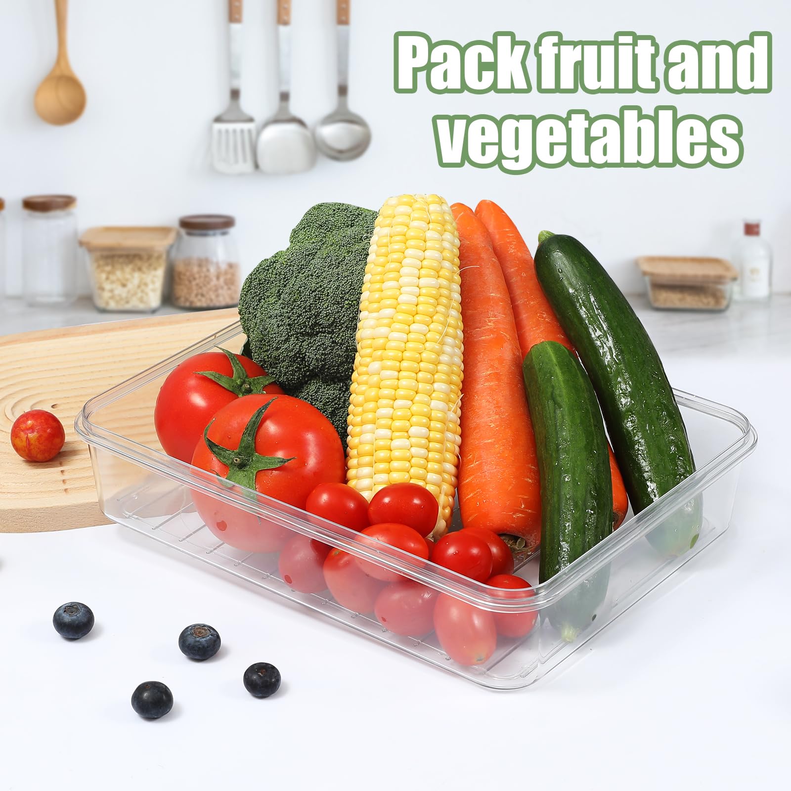 Divided Serving Tray with Lid and Handle, Snack Containers Travel Snackle Box Clear Organizer Food Storage Fresh-keeping Box for Candy Fruits Nuts Snacks, (1 Pack with 8 compartments)