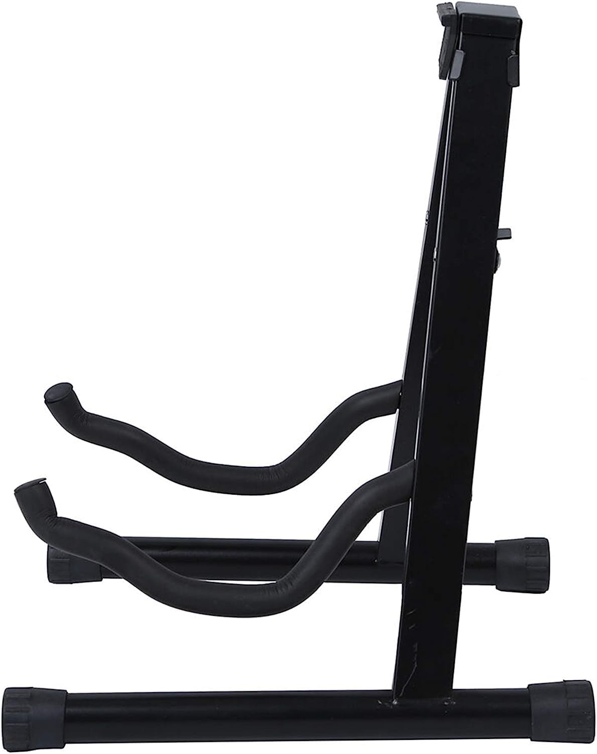 KEPLIN Foldable Guitar Stand A Frame - Universal Floor Stand for all Guitars, Acoustic, Electric and Base, Portable and Great for Travel, Black