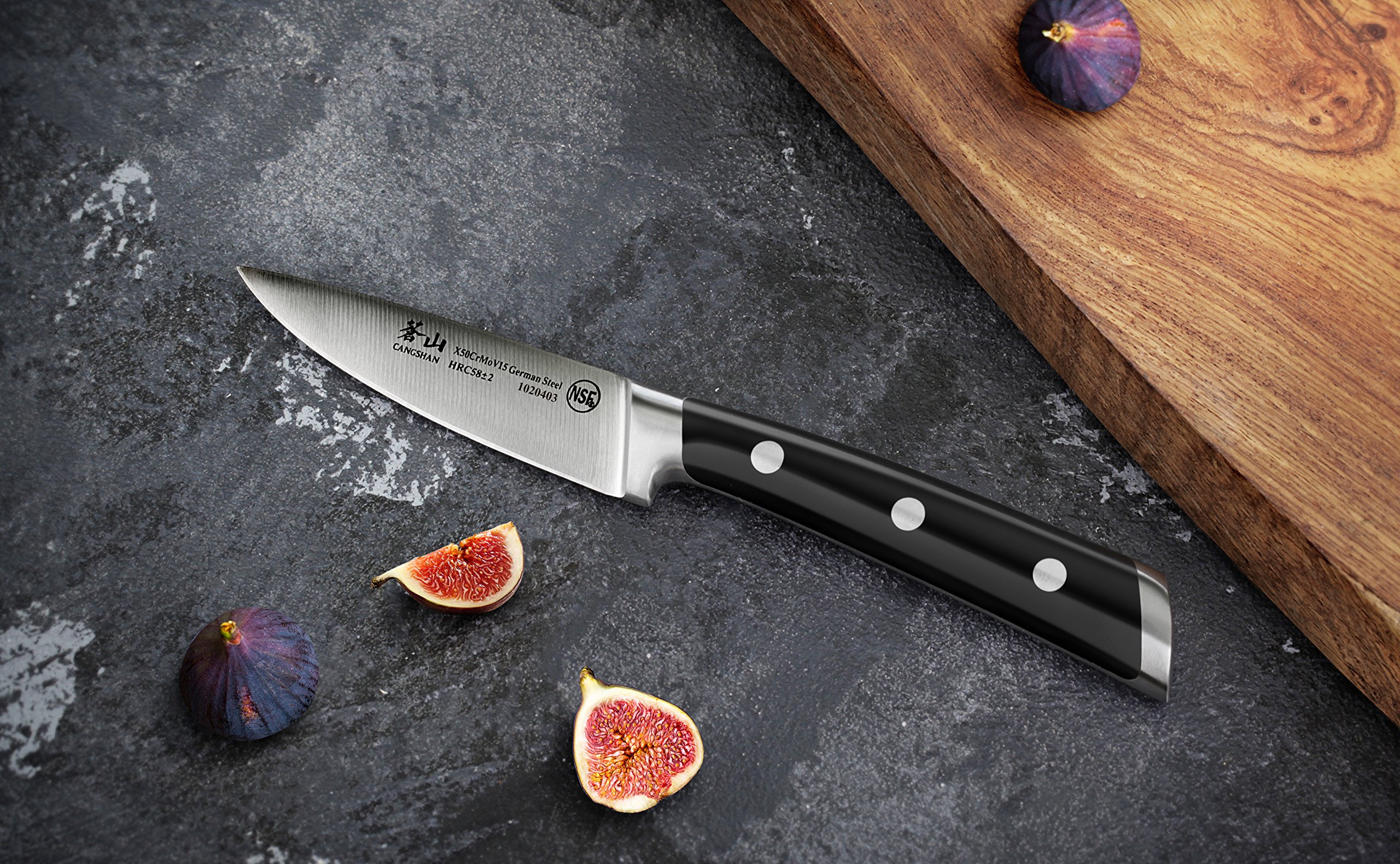 Cangshan S Series 1020403 German Steel Forged Paring Knife, 3.5-Inch Blade