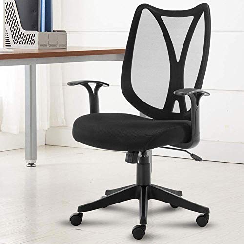 Desk Chair and Swivel Home Office Chair Mid Back with Lumbar Support Ergonomic Task Chair with Mesh Seat