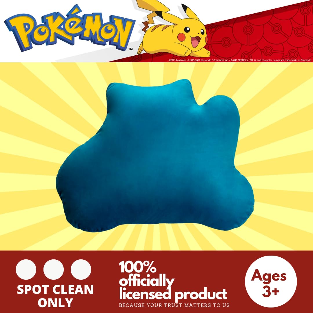 Franco Collectibles Cozy Bedding Super Soft Plush (Officially Licensed Product) Oversized Body Pillow, 25.5 in x 36 in, Pokemon-Snorlax