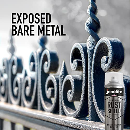 JENOLITE Rust Shield Aerosol - 400ml (13.5 fl oz) - High Protection Against Rust & Corrosion - Ultimate Rust Prevention for Cars & Motorcycles