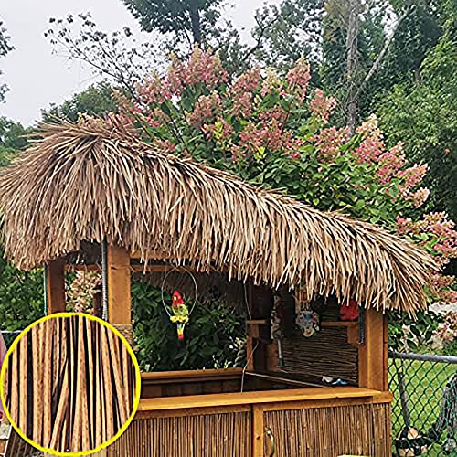 Pealihuy Mexican Straw Roof Thatch Roof Decoration Palm Thatch for Tiki Bar Hut, Patio, Party, Thatch Roofing Decorations,1 PCS