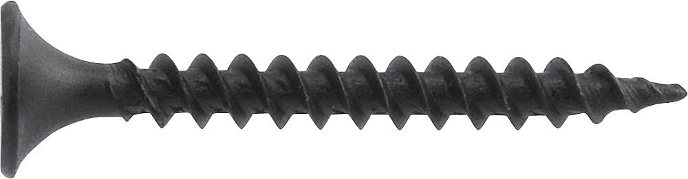 The Hillman Group 39284 6x1 Inch Fine Thread Phillips Drywall Screw, 100-Pack, 1 inches, Black