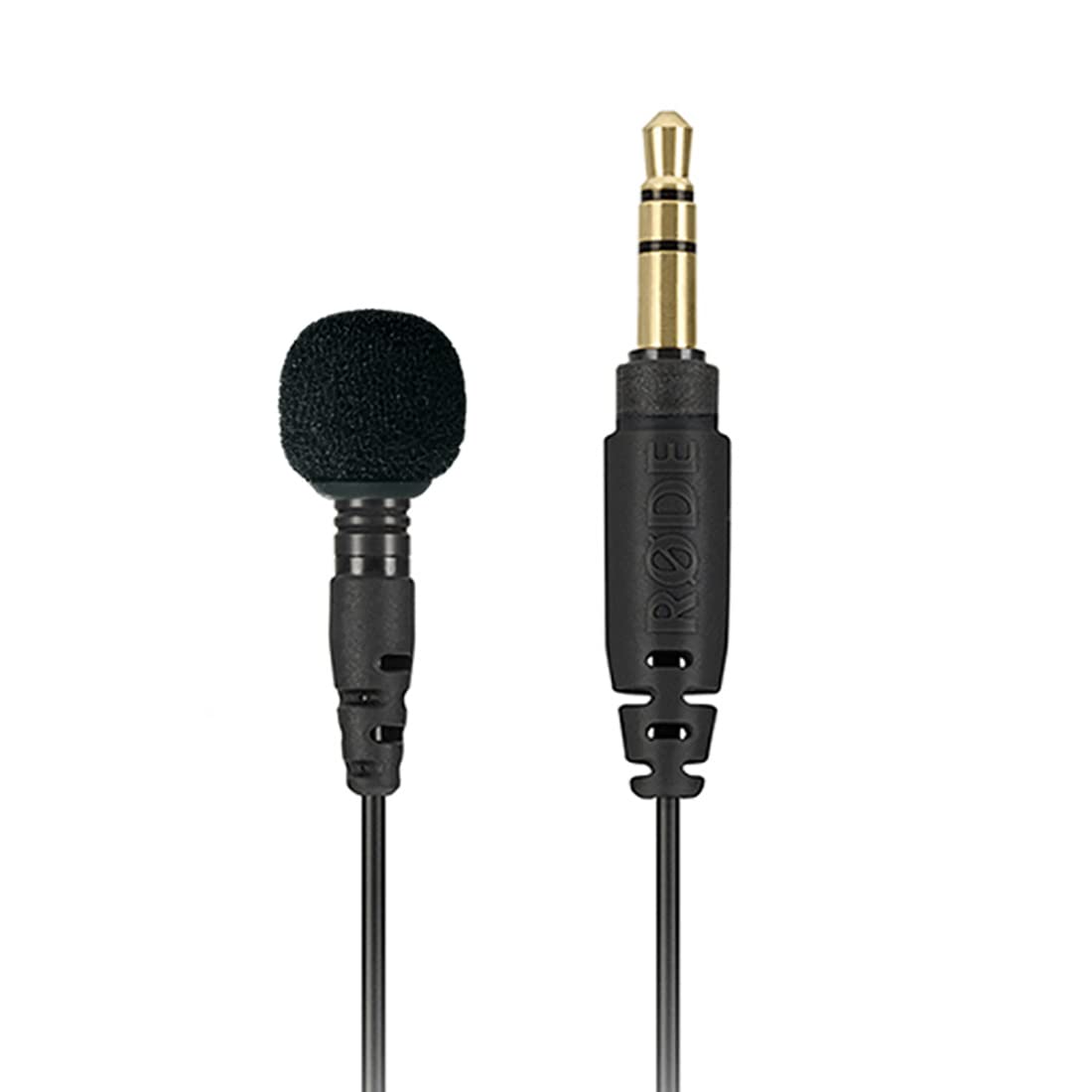 Canfon 2pcs Foam Windscreen Covers/Pop Filter/Wind Shield with Silicone Holder Compatible for RODE Smartlav+ Lavalier Mic with Diameter of 4-5.0mm (Black)