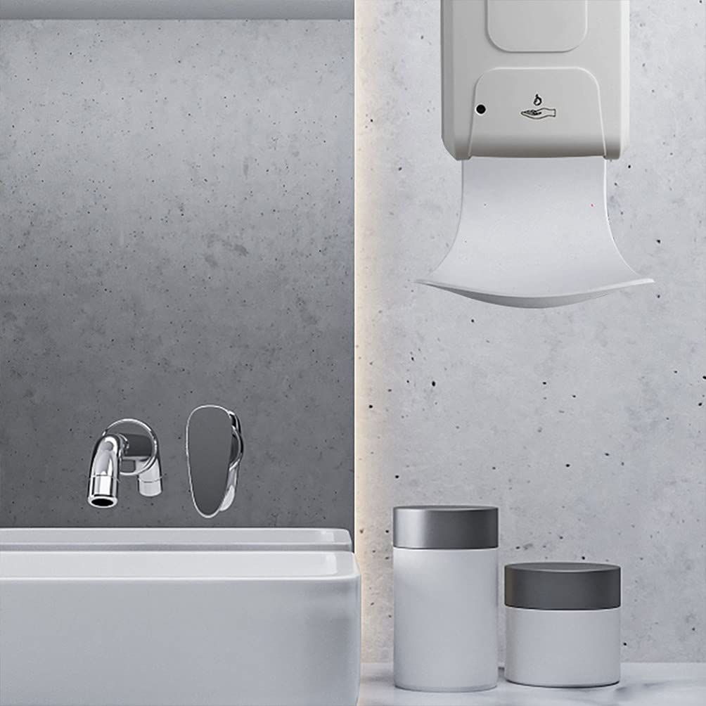 Cabilock 2Pcs Plastic Water Tray foaming soap Dispenser soap Dispenser drip Catcher soap Dispenser Bracket soap drip Catcher Plastic Tray Hotel Droplet Trays Spray soap Holder abs White