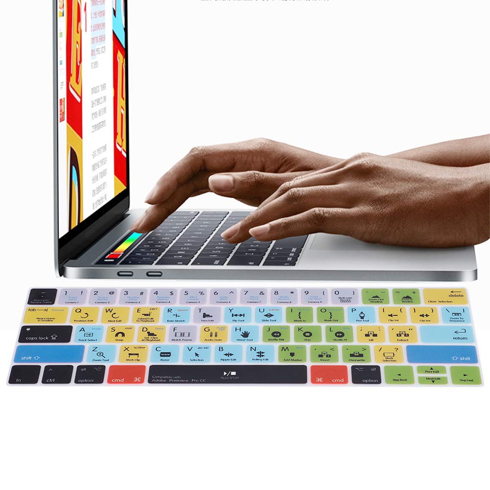 Keyboard Cover 13/15inch Waterproof Dustproof Protective Keyboard Silicone Skin Touch Bar Protector Film For Macbook