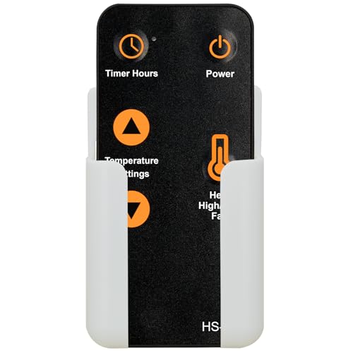 Compatible with Heat Surge Electric Fireplace Stove Heater Infrared Remote Control Accent Power Tower, Mini Glo Touch, Mini Glo Touch HD Widescreen, 2014 S8 EV.3 RNG Item # 30000770