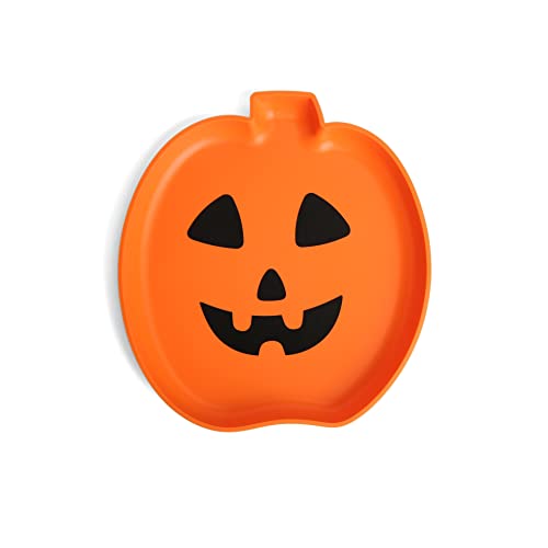 Halloween Pumpkin Silicone Baby & Toddler Plates Set With Fork & Spoon
