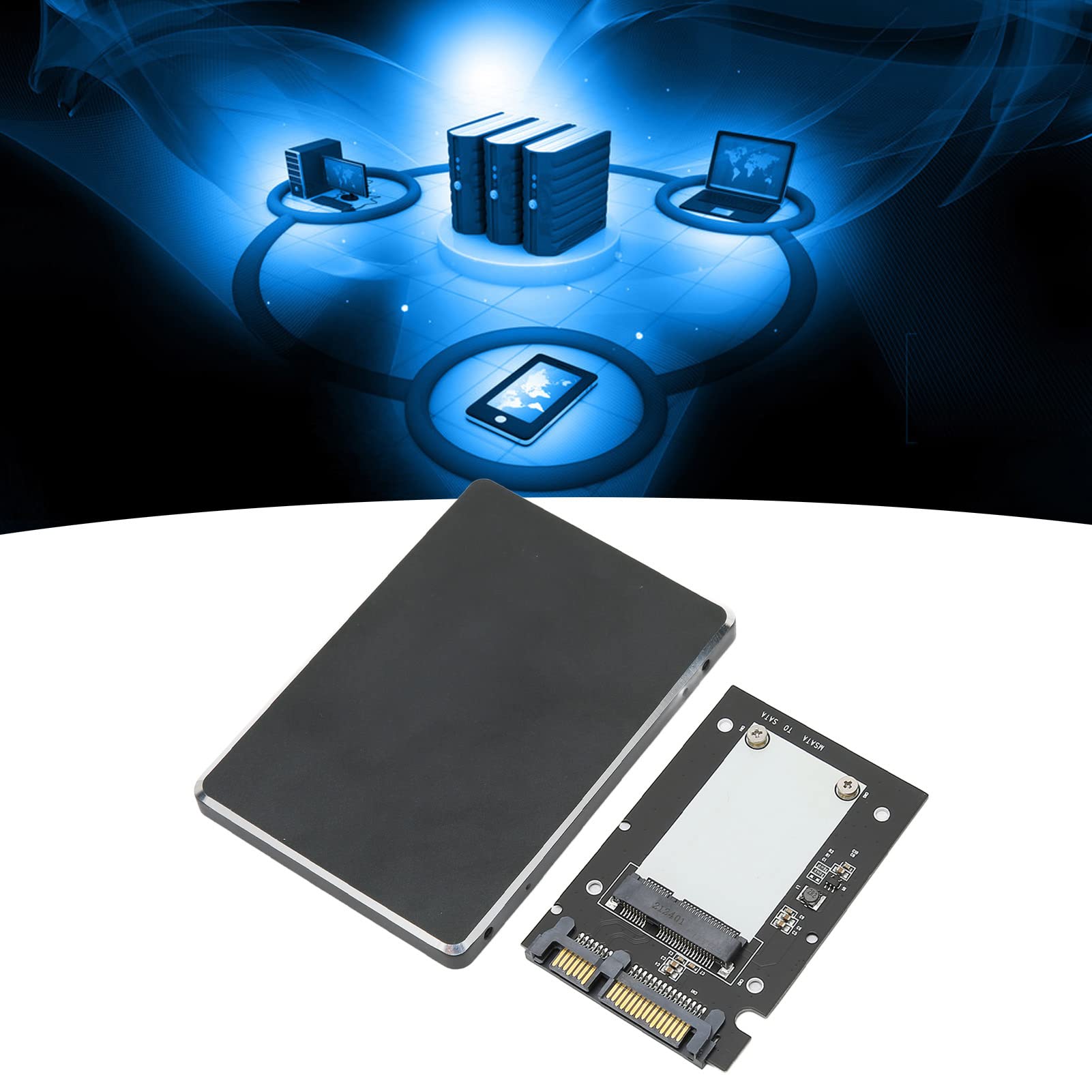 Hard Drive Adapter Enclosure Ultra Slim MSATA to III SSD Enclosure for for for OS
