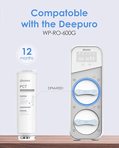 Deepuro PCT Replacement Filter Cartridge for RO System WP-A6/WP-B6 WP6G-PCT