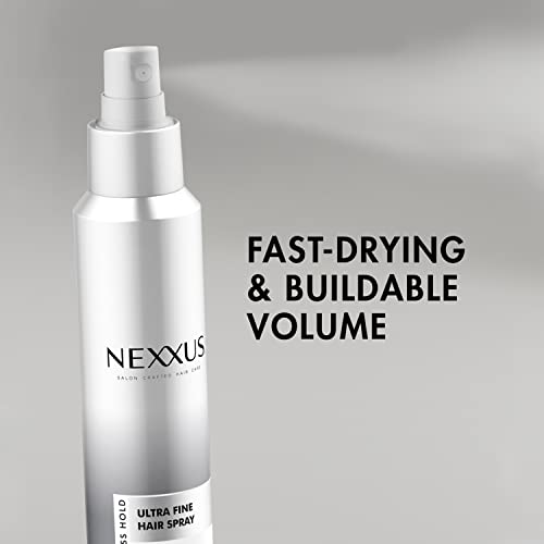 Nexxus Ultra Fine Hair Spray for lightweight hold Weightless Hold Dry Texture Finishing Hairspray 5 oz
