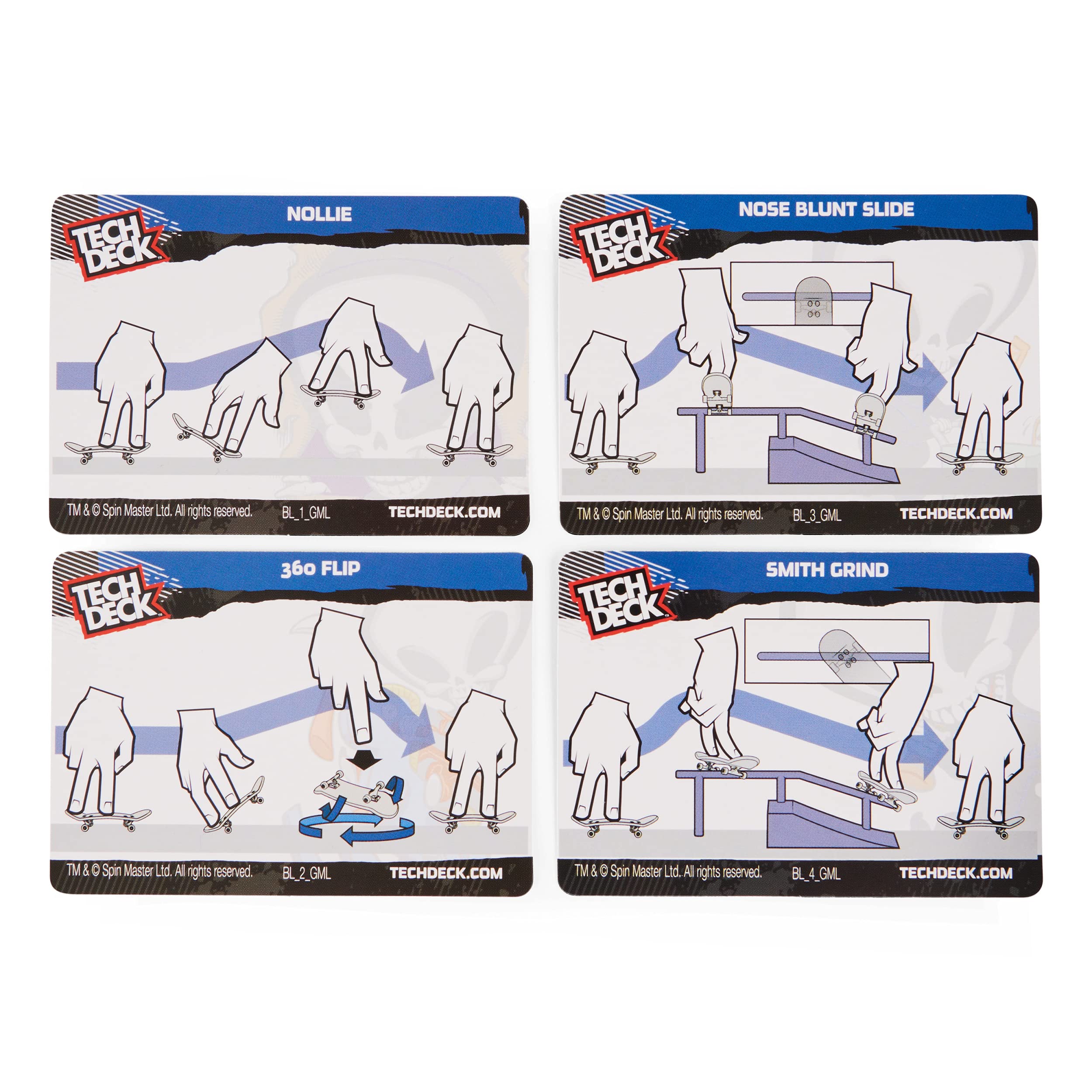 TECH DECK VS Series Blind Skateboards Fingerboard, Obstacle and Challenge Card Set