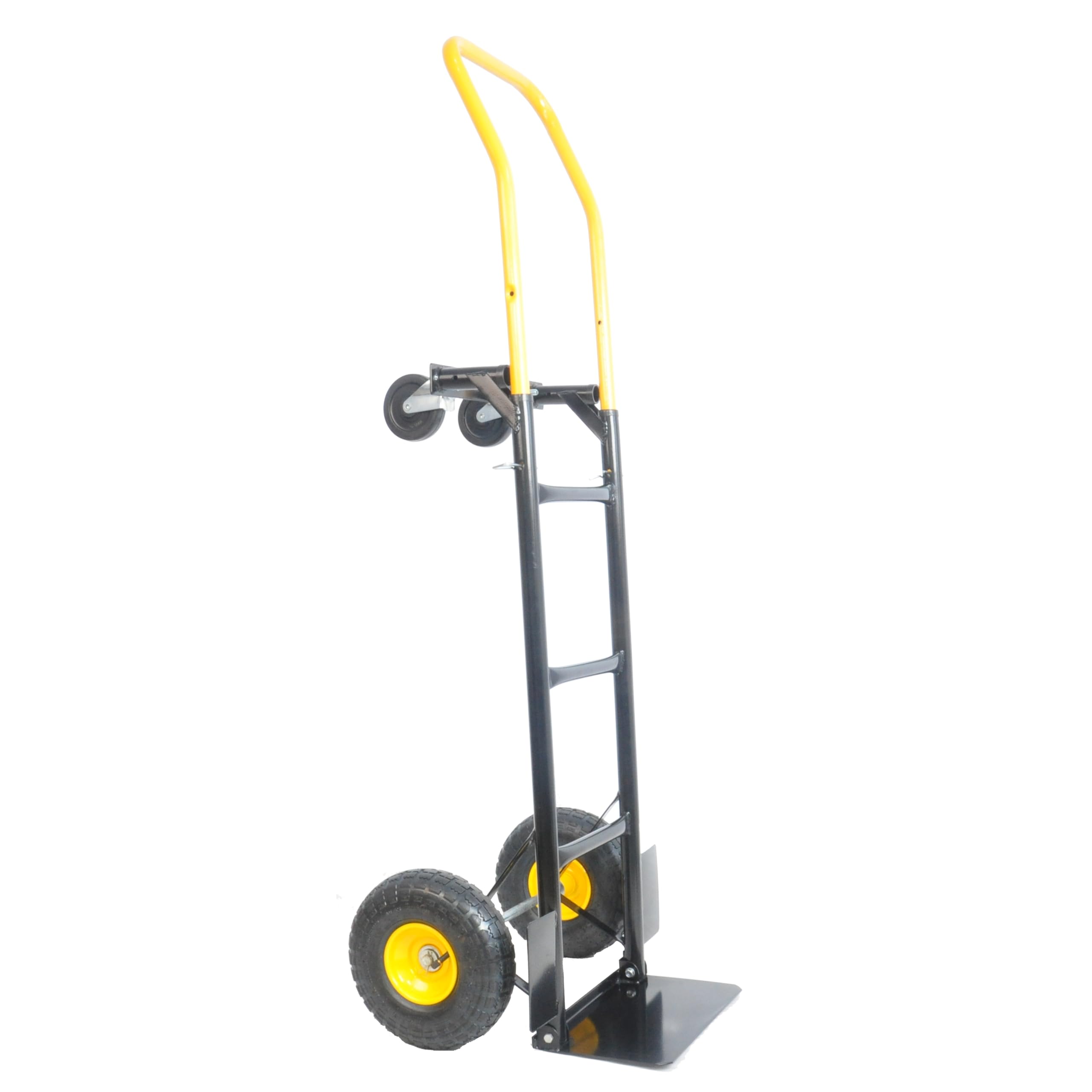 Convertible Hand Truck 2-in-1 Foldable Handcart, Large Capacity Portable Foldable Handcart, Foldable Handcart with Telescopic Handle, Foldable Handcart with Wheels, Foldable Mobile Handcart