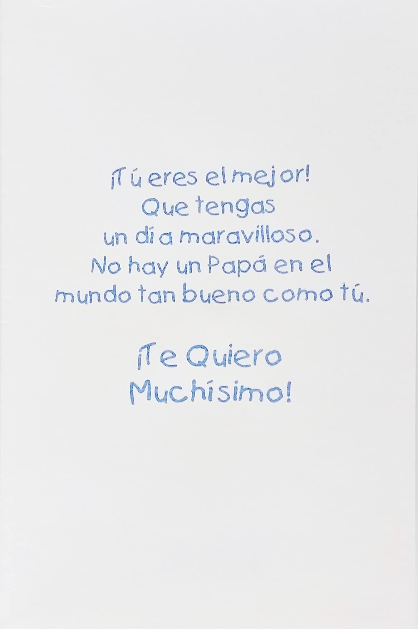 Feliz Cumpleanos Papa Tu Eres El Mejor - Happy Birthday Dad Greeting Card in Spanish Espanol with Fox