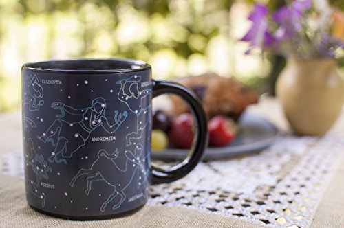 The Unemployed Philosophers Guild Heat Changing Constellation Mug - Add Coffee or Tea and 11 Constellations Appear - Comes in a Fun Gift Box