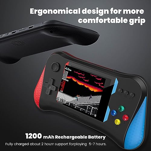 Handheld Game Console for Kids Adults,3.5'' LCD Screen Preloaded 500 Classic Video Games with Rechargeable Battery - Support 2 Players and TV Connection Ideal Gift for Kids Aldults