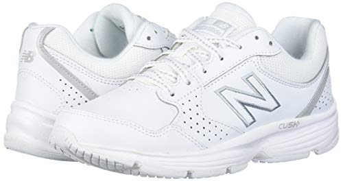 New Balance Women's 411 V1 Walking Shoe, White/White, 9.5