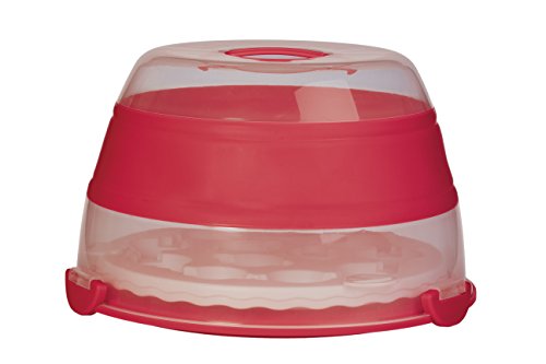 Progressive International BCC-1AZ Carrier, 24 Cupcakes, 2 Layer, Red