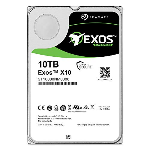 Seagate Enterprise Capacity 3.5 HDD 10TB (Helium) 7200RPM SATA 6Gb/s 256 MB CacheĀ Internal Bare Drive (ST10000NM0016)