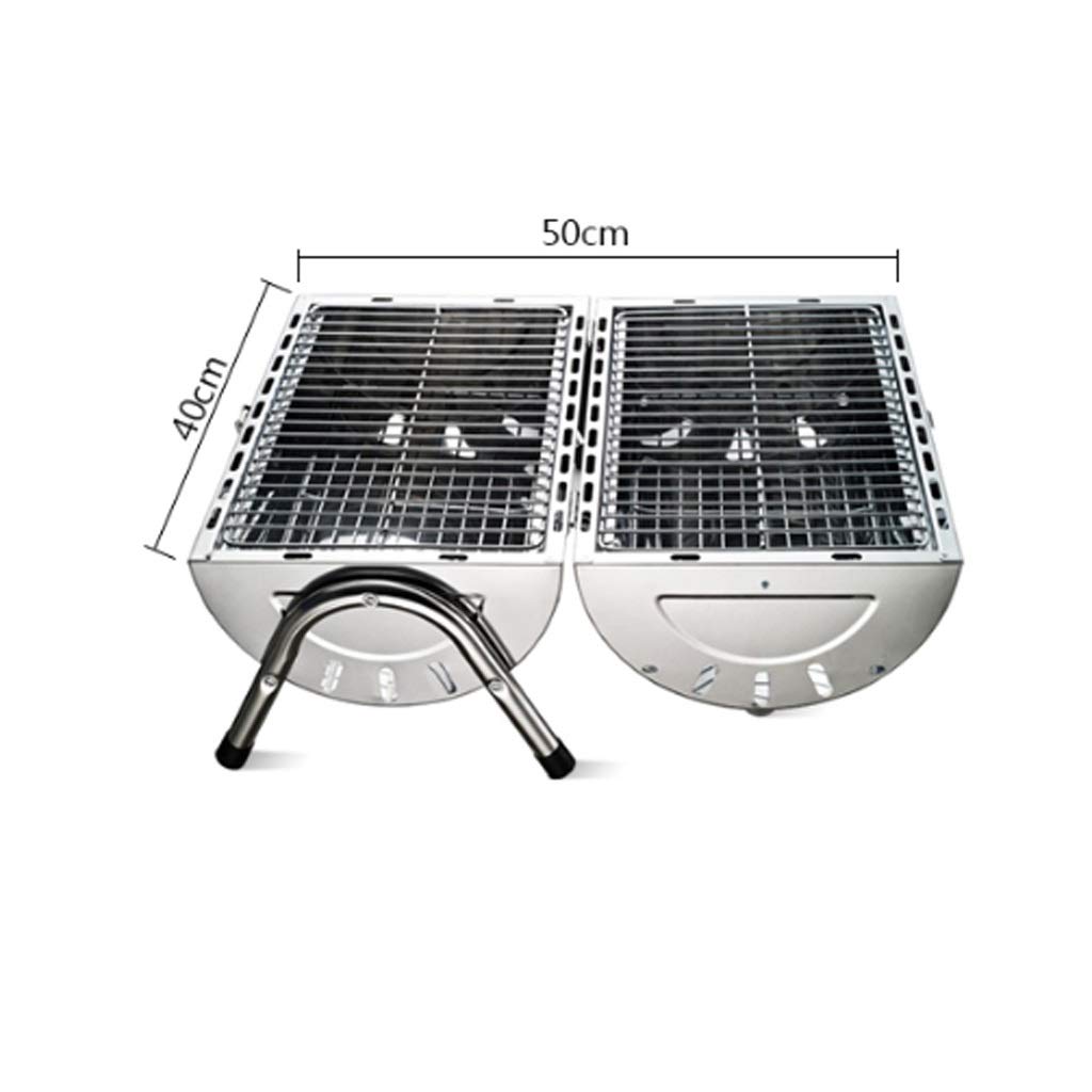 BBQ Grill Outdoor Portable Folding Charcoal Barbecue Desk, Stainless Steel BBQ Grill,charcoal Mini Grill