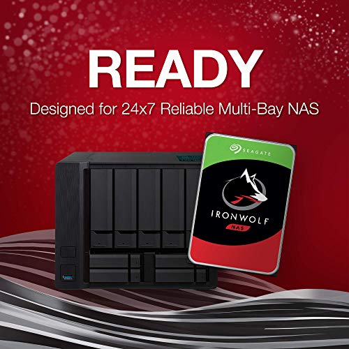 Seagate IronWolf 16TB NAS Internal Hard Drive HDD – 3.5 Inch SATA 6GB/S 7200 RPM 256MB Cache for Raid Network Attached Storage (ST16000VN001) (Renewed)