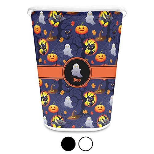 RNK Shops Halloween Night Waste Basket - Single Sided (Black) (Personalized)