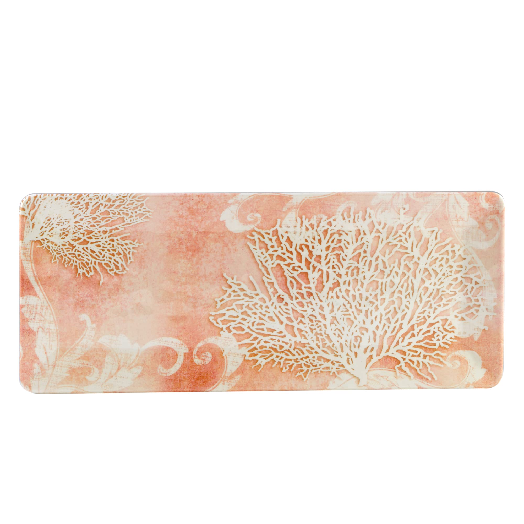 Certified International Inspired Coast Melamine Rectangular Platter, 19-inch Length