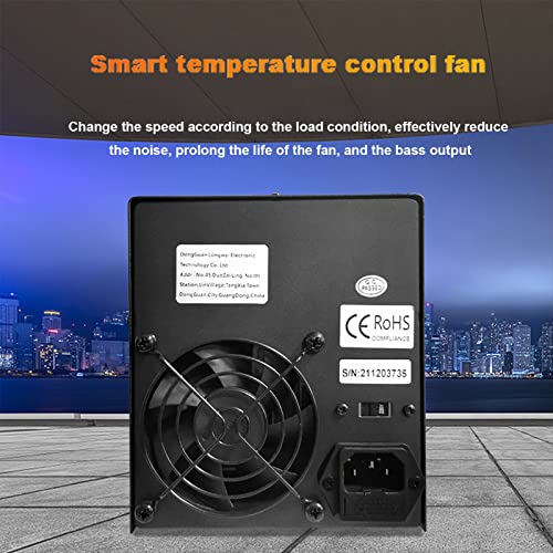 Lwlongwei DC Power Supply Variable, 30V 10A 300W Adjustable Switching Regulated DC Bench Power Supply with 4-Digits LED Power Display Coarse and Fine Adjustments