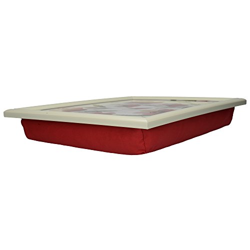 Creative Tops 5233429 Watercolour Poppy Cushioned Bean Bag Lap Tray - Multi-Colour - 44 x 34 cm (17.5 x 13.5)