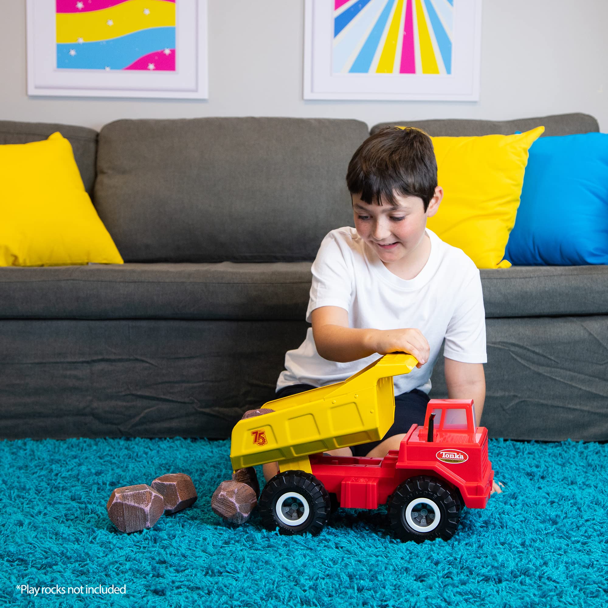 Tonka - Steel Classics, Commemorative 1968 Mighty Dump Truck, 75th Anniversary - Amazon Exclusive - Frustration-Free Packaging (FFP), Unisex Children