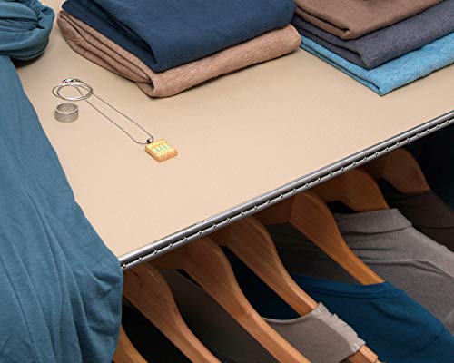 Con-Tact Brand Thick and Non-Adhesive Drawer Liner Multi-Purpose and Easy to Use, 18" x 4' (Pack of 1 Roll), Taupe