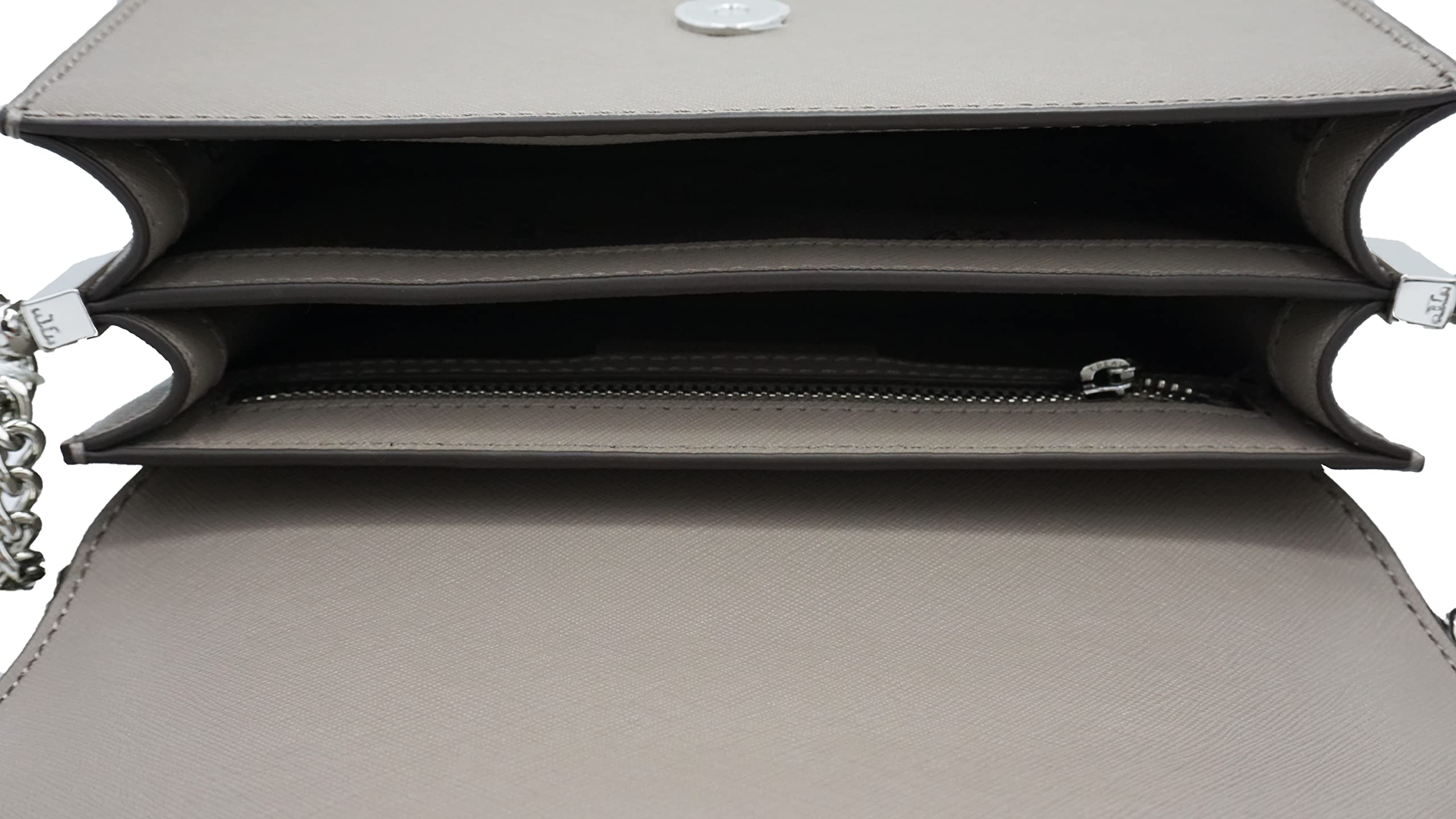 Tory Burch 61450 Grey Heron/Stainless Steel Hardware Emerson Envelope Women's Adjustable Shoulder Bag