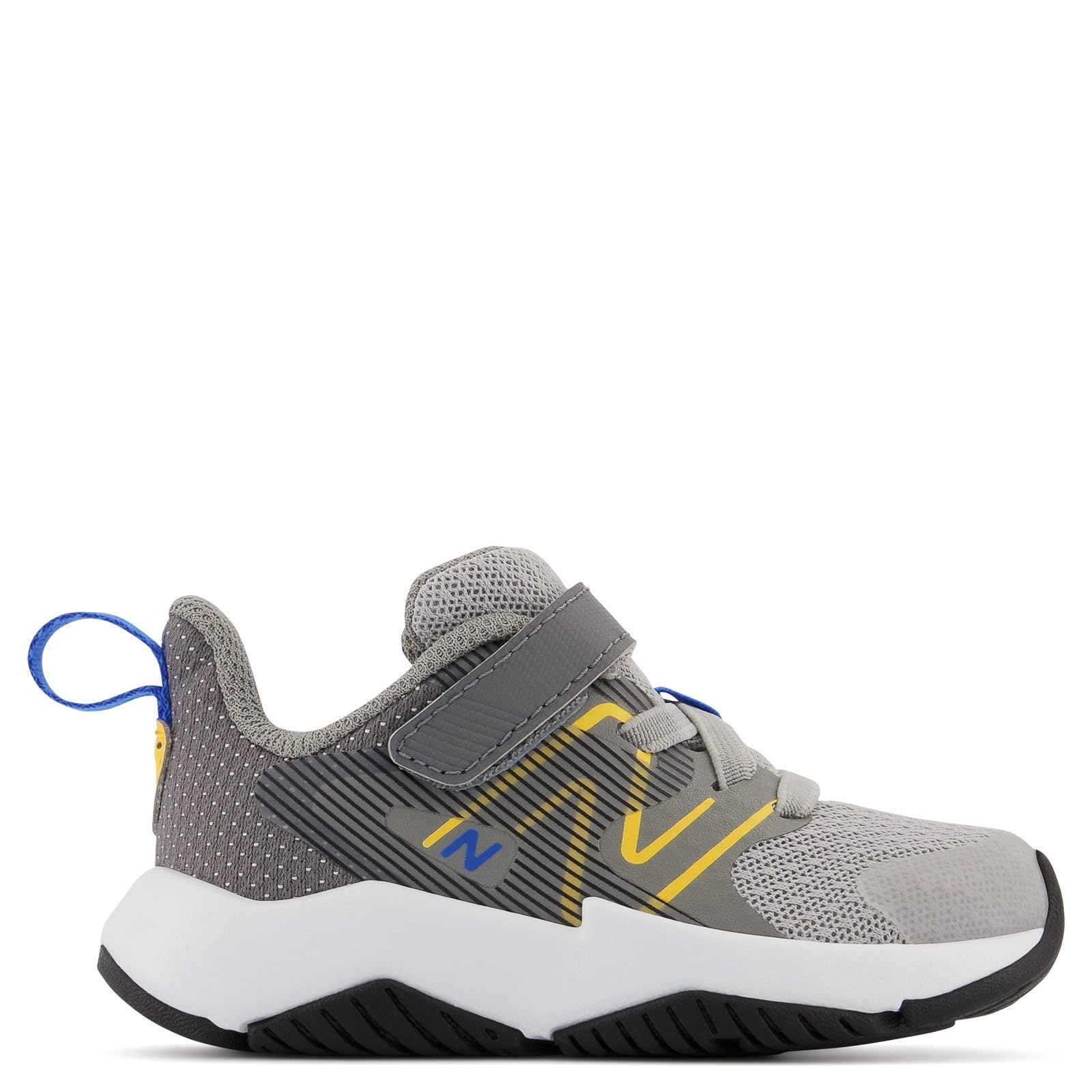 New Balance Kid's Rave Run V2 Hook and Loop Running Shoe, Rain Cloud/Vibrant Apricot/Marblehead, 7 W US Toddler (1-4 Years)