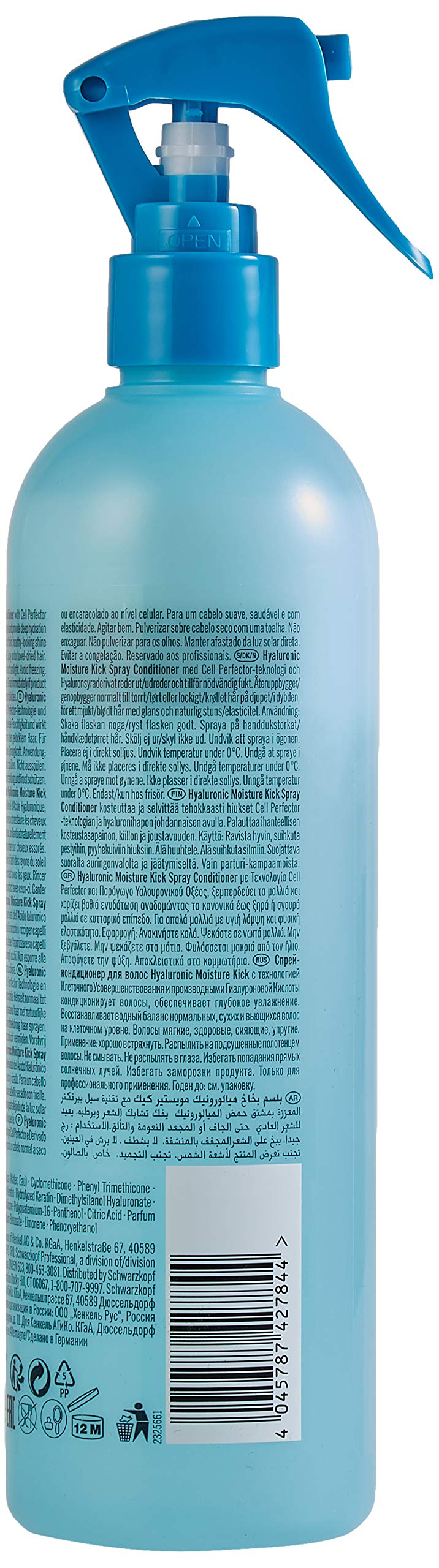 BC BONACURE Hyaluronic Moisture Kick XXL Spray Conditioner, 13.5-Ounce, Packaging May Vary
