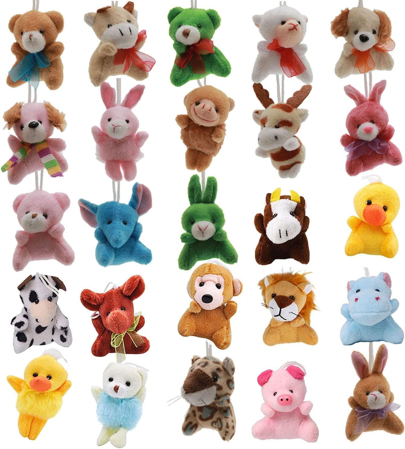 KICOFIT Plsuh Toys Christmas Tree Ornaments Stocking Stuffers Goodie Bag Fillers Party Favor