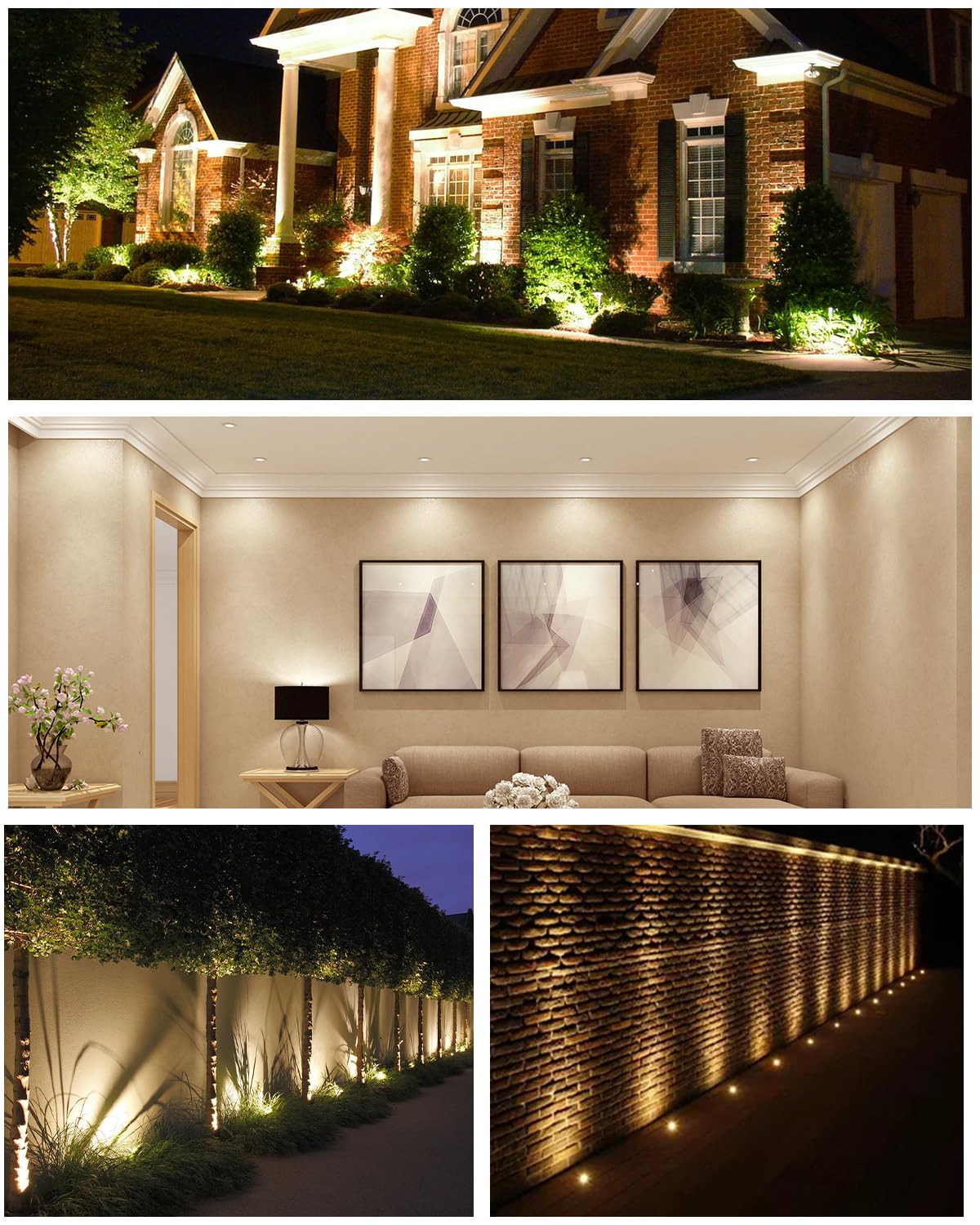 GOHDLAMP MR16 LED Bulbs 50W Halogen Equivalent Landscape Light Bulbs, 2700K Warm White 5W GU5.3 MR16 12V Spotlight Bulb, Non-Dimmable 38° Beam Angle for Landscape, Recessed, Track Lighting 6 Pack