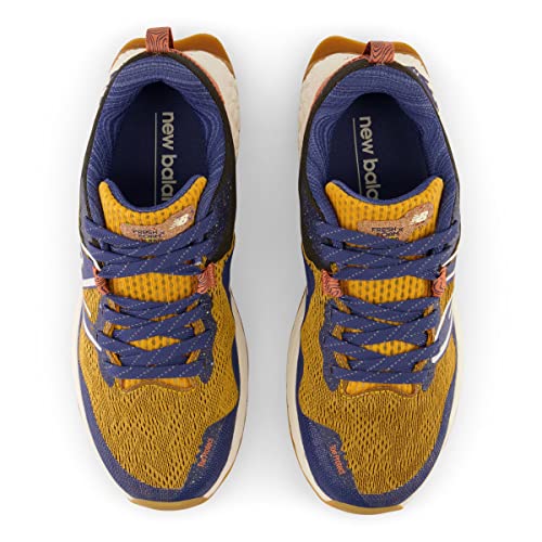 New Balance Women's Fresh Foam X Hierro V7 Trail Running Shoe, Golden Hour/Moon Shadow/Red Clay, 9 Wide