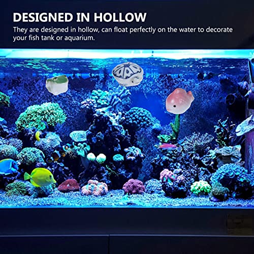 MAGICLULU 3Pcs Ceramic Animal Figurines Fish Frog Turtle Aquarium Floating Decorations Realistic Artificial Fishes Fish Tank Decorations Ornaments