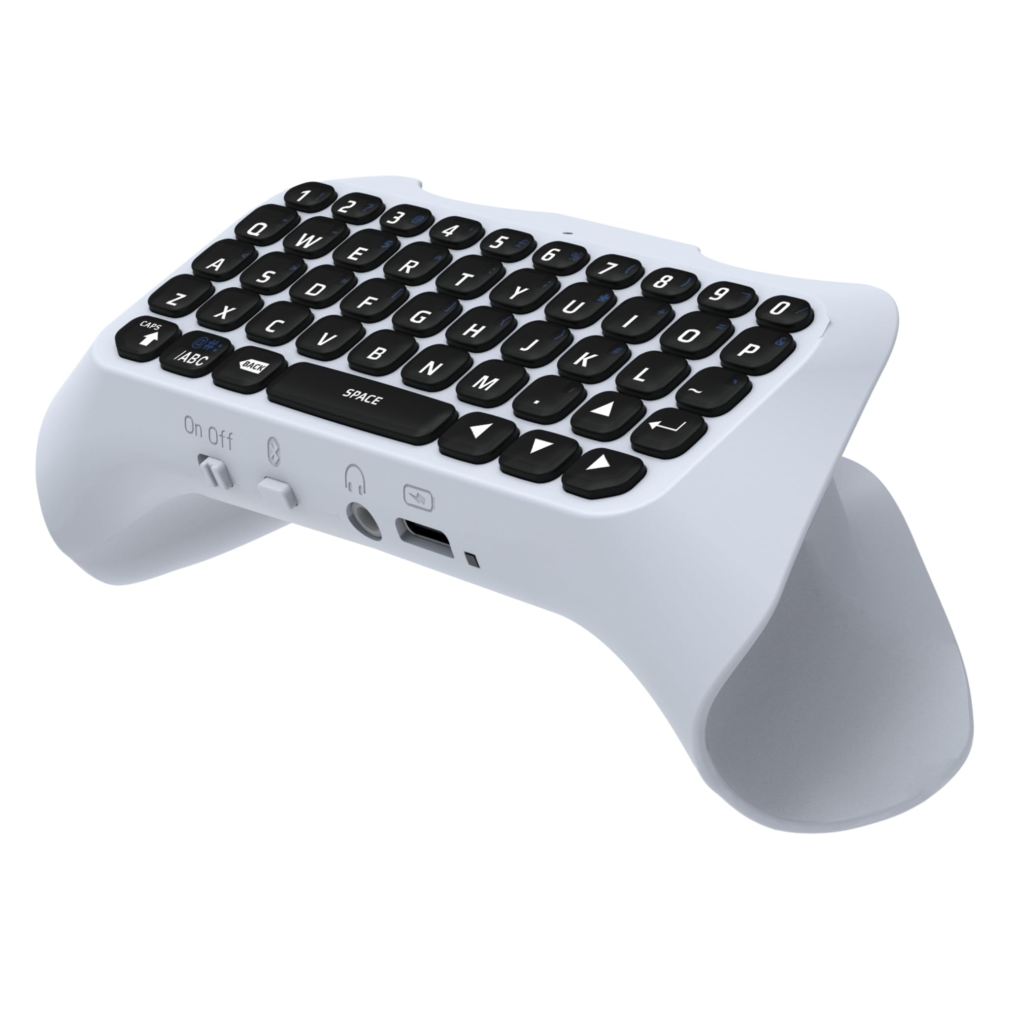 Bluetooth Keyboard for PS5 Controllers - Surge Chat Pad for PlayStation 5 DualSense Controllers, 3.5mm audio jack, Built-in Battery, Loud Speaker, Wireless Connection, Lightweight & Comfortable Messaging Pad