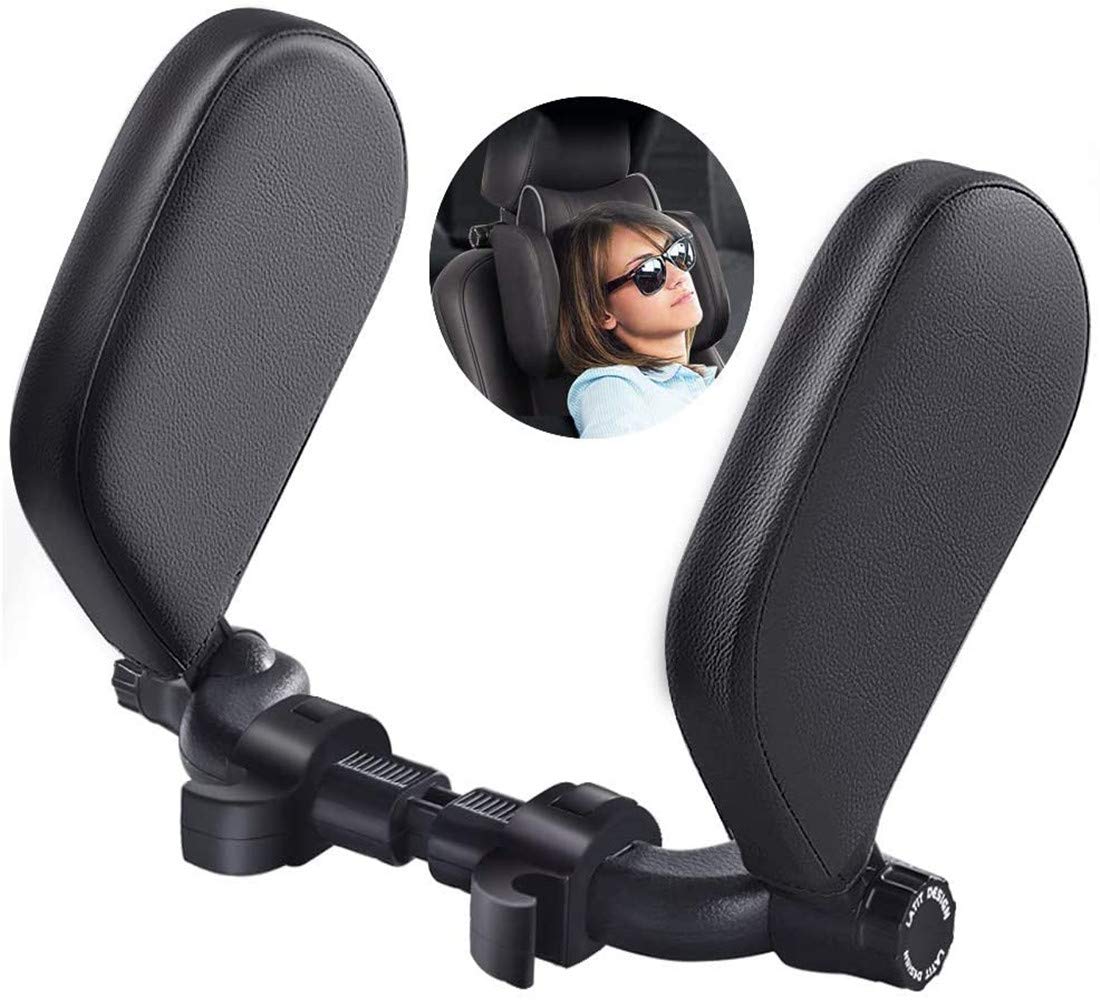Car Side Headrest Pillow Head Neck Support On Both Sides Protect Neck Pillow Detachable 180 Degree Adjustable Travel Sleeping Suitable for Kids Adults