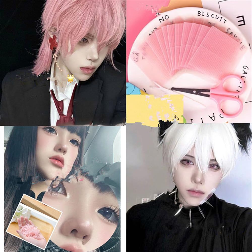 Double eyelid tape Eyelid Tape Invisible Eye Stickers Double Sided Tape Invisible Eyelid Lifter Strips for Hooded, Droopy, Uneven, Mono-eyelids (with Fork rods, Scissors)