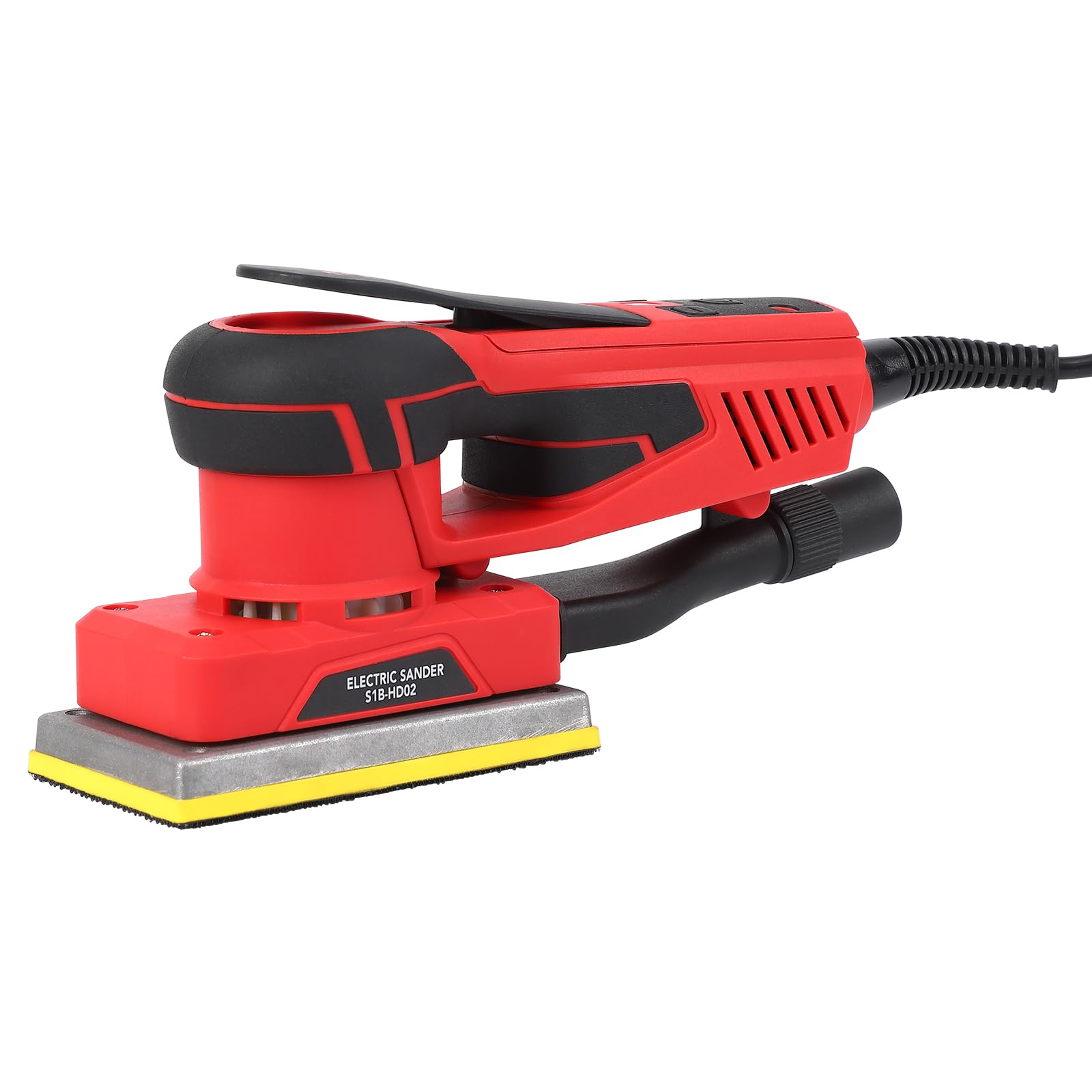 PioneerWorks Sheet Sander with 12 Sanding Paper, 350W Brushless Motor Finishing Sander, Powerful & Low Vibration, 10000 RPM, For Wood working, Polishing,Carpentry