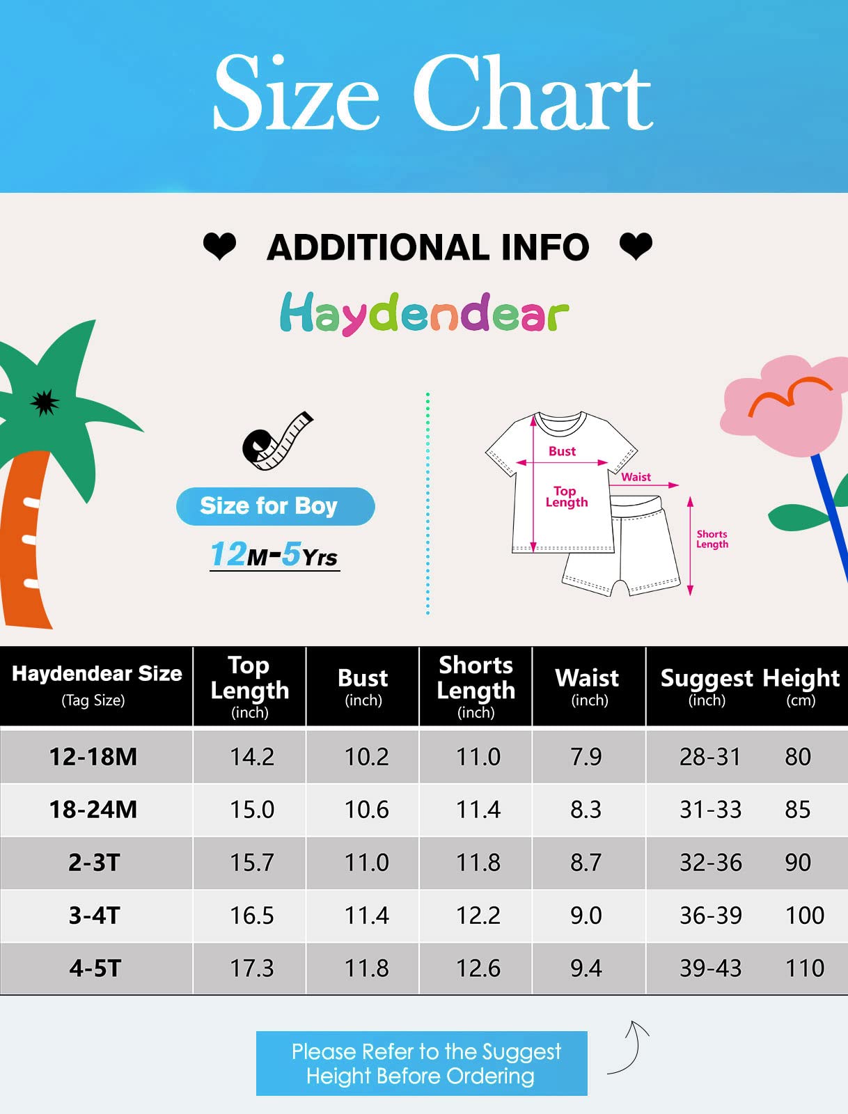 Haydendear Toddler Boys Short Sleeve T-shirts Tee and Shorts Set Summer Clothes 2001QZ(3T)