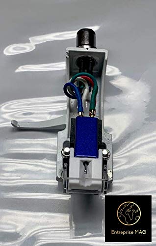 Cartridge and Stylus, needle with mounting bolts And white Headshell for Stanton T120, T60, T80, T90, T62, T92, ST150, T92 usb, ST100, STR8100, STR880, STR890
